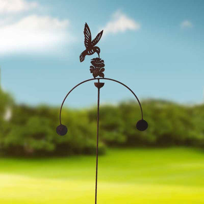 Hummingbird Wind Rocker Double Bare Metal/Ready to Rust - Steel - L66 x ...