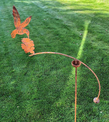 Hummingbird Wind Rocker Single Bare Metal/Ready to Rust - Steel - L66 x ...