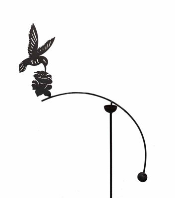 Hummingbird Wind Rocker Single Bare Metal/Ready to Rust - Steel - L66 x ...