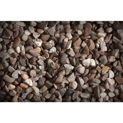 Huntleywood 8-14mm Mixed Colour Gravel Aggregate - 800kg Bulk Bag