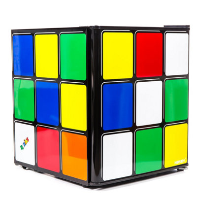 Husky Rubiks Cube Mini Fridge, 42 Litre, Multi-Coloured, HUS-HU231 ...