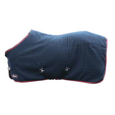 Hy DefenceX Horse Cooler Rug Navy/Red (5 6")
