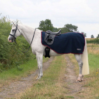 Hy DefenceX System Cool Control Horse Exercise Sheet Navy/Red (4 6")