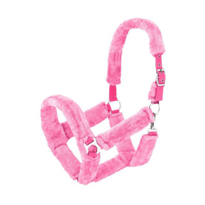 Hy Fab Fleece Horse Headcollar Pink (Cob) | DIY at B&Q