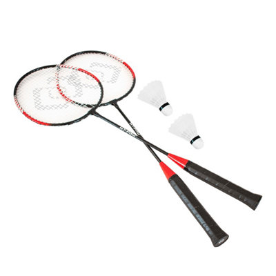Hy-Pro 2 Person Badminton Set, Shuttlecocks and Carry Case