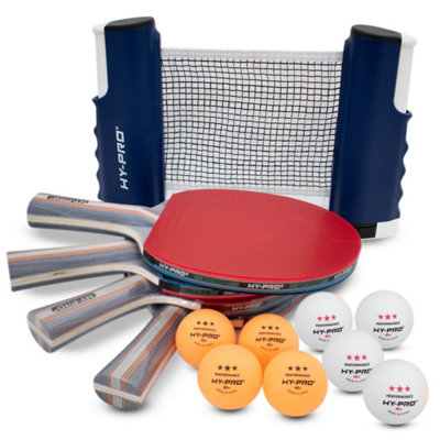 Hy-Pro Table Tennis Set with Retractable Table Tennis Net