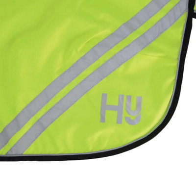 Hy Reflective Mesh Horse Exercise Sheet Yellow (4 6")