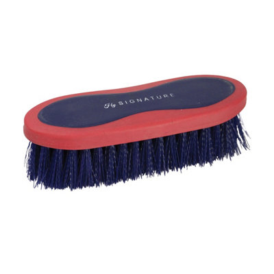 Hy Signature Horse Dandy Brush Navy/Red (One Size) | DIY at B&Q