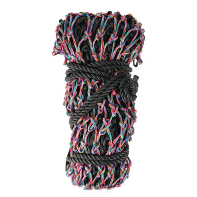 Hy Slow Flow Ultra Horse Double Hay Net Rainbow/Black (One Size)
