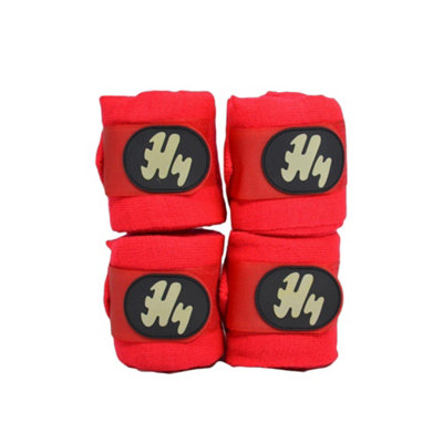 Hy Stable Bandage (Set Of 4) Red (3m x 10cm)
