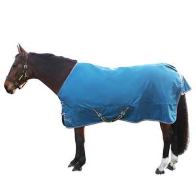 Hy StormX Empra Standard-Neck Horse Turnout Rug Teal (7 3")