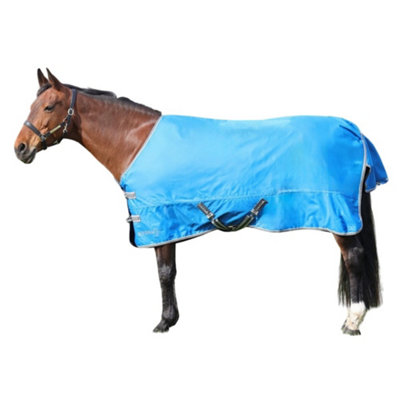 Hy StormX Empra Standard-Neck No Fill Horse Turnout Rug Blue (5)