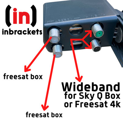 Hybrid LNB 4 Output For Sky Q Freesat 4k G3 Box Fits MK4 Zone 1 Or 2 ...