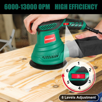 HYCHIKA Powerful Round Sander with Variable Speed Control