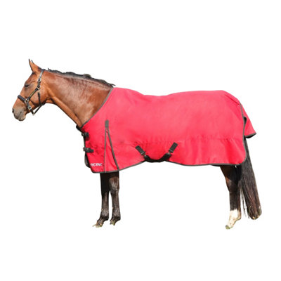 HYCONIC Standard-Neck 200g Horse Turnout Rug Red (4 6")