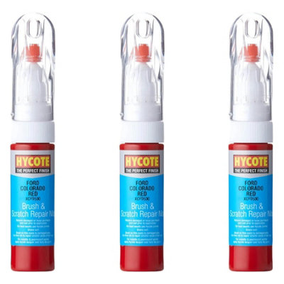 Hycote Colour Touch Up Brush Paint XCFD530 Ford Colorado Red 12.5ml x3 ...