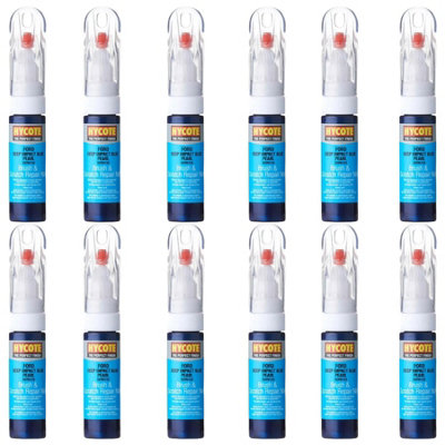 Hycote Colour Touch Up Brush Paint XCFD733 Ford Deep Impact Blue 12.5ml ...