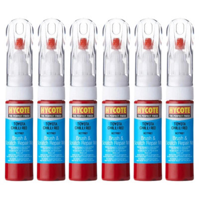 Hycote Colour Touch Up Brush Paint XCTY027 Toyota Chilli Red 12.5mL ...