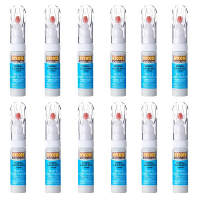 Hycote Colour Touch Up Brush Paint XCVX090 Vauxhall Glacier White 12 ...