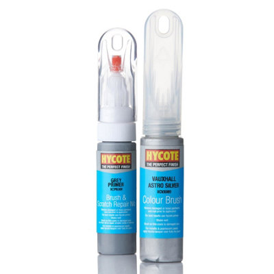 Hycote Paint Pen Brush Vauxhall Astro Silver Metallic 12.5ml + Grey ...