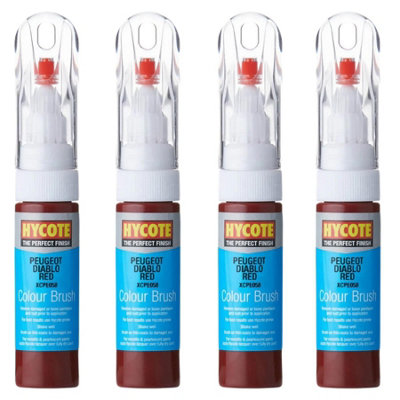 Hycote Touch Up Brush Paint XCPE058 Peugeot Diablo Red (Pearlescent) 12 ...