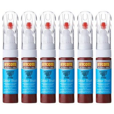 Hycote Touch Up Brush Paint XCPE058 Peugeot Diablo Red (Pearlescent) 12 ...
