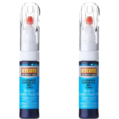 Hycote Touch Up Brush Paint XCVW602 Volkswagen Shadow Blue (Metallic) 12.5ml x2 | DIY at B&Q