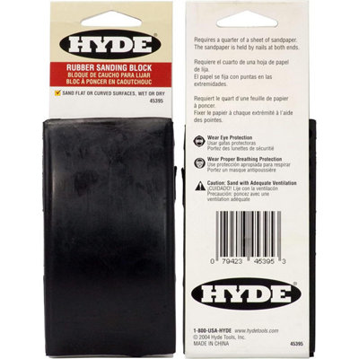 Hyde 45395 Professional Rubber Sanding Block | DIY at B&Q