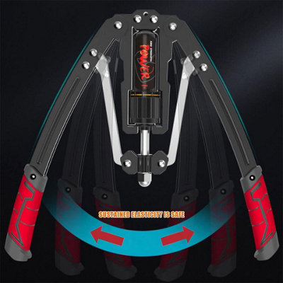 Hydraulic Chest Expander with 22-440lbs Resistance for Upper Body Exercise