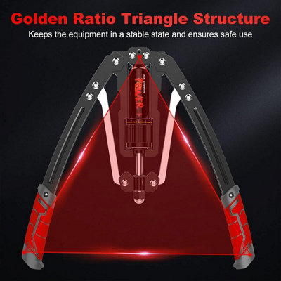 Hydraulic Chest Expander with 22-440lbs Resistance for Upper Body Exercise