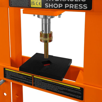 Hydraulic Shop Press 10 Ton Tonne Bench Mount Pressure Gauge Workshop ...