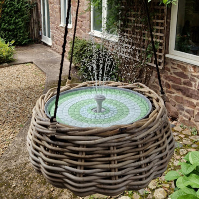 Hydria Water Feature Accessory - Decorative Mosaic Jade Green