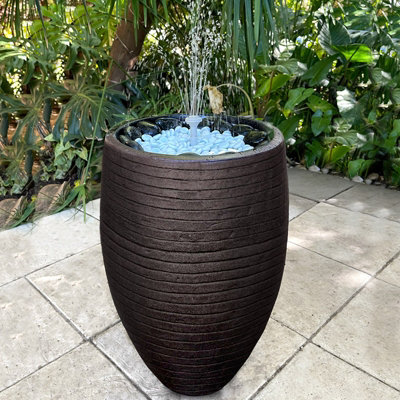 Hydria Water Feature - Elegant Bundle - L45 x W45 x H73 cm - Black ...