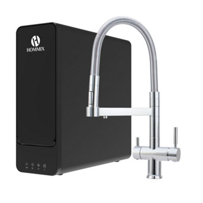Buy Hydro-1K Under Sink Tankless RO System With Hommix Savona Chrome ...