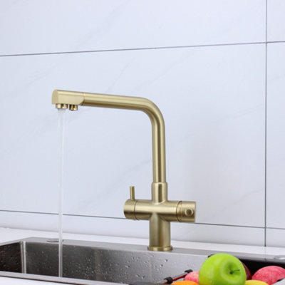 Hydro-800GPD Under Sink Tankless RO System With Hommix Berta Brushed ...