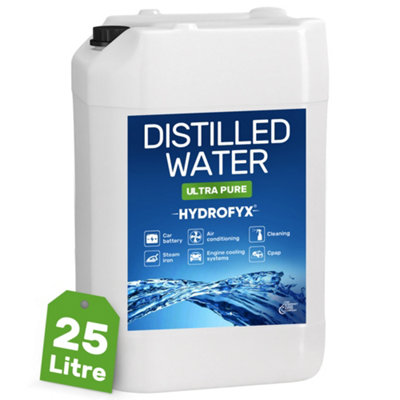 HYDROFYX 25 LITRES (1X25 LITRE) 100% ULTRA PURE DISTILLED WATER ...