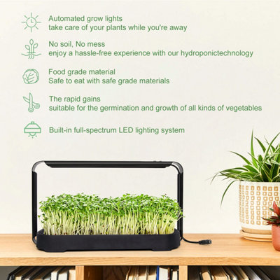 Hydroponics Growing System with Full Spectrum LED Light - Indoor Smart ...