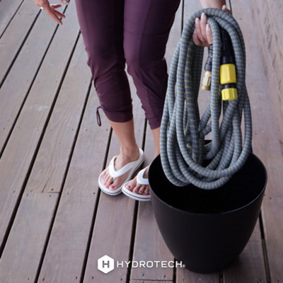 Hydrotech Premium Burst Proof Expandable Garden Hose - 30m / 100ft - Flexible Durable ...