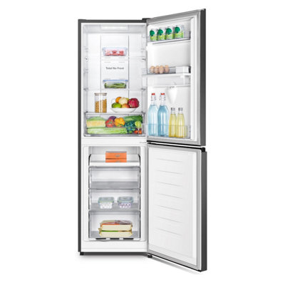 HYE 256L FREESTANDING FROST FREE FRIDGE FREEZER WITH NON-PLUMBED WATER ...
