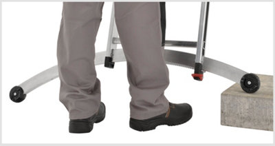 Hymer Aluminium Adjustable Base Combination Ladder - 3x8 Rung - Made In ...