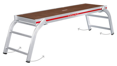 Hymer Double Work Platform, Folding Step up - Heavy Duty