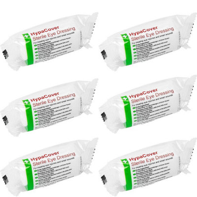 HypaCover Sterile Eye Dressing - Pack of 6 HSE Compliant 1st Aid D7889