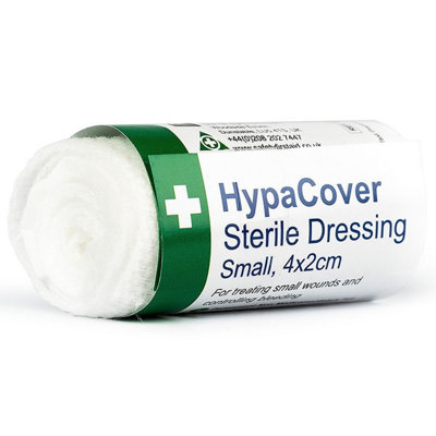 HypaCover Sterile Wound Dressing HSE Compliant 1st Aid Bandage 2cm ...