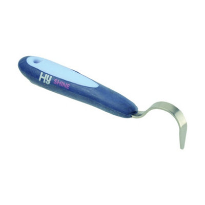 HySHINE Pro Groom Hoof Pick Navy/Light Blue (16cm)