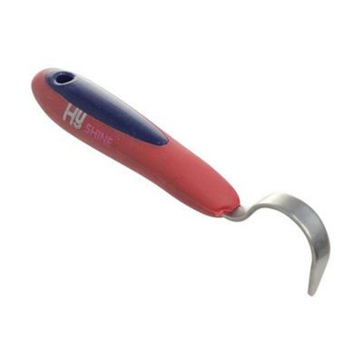 HySHINE Pro Groom Hoof Pick Navy/Red (16cm)