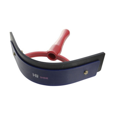 HySHINE Pro Groom Sweat Scraper Navy/Red (One Size) | DIY at B&Q