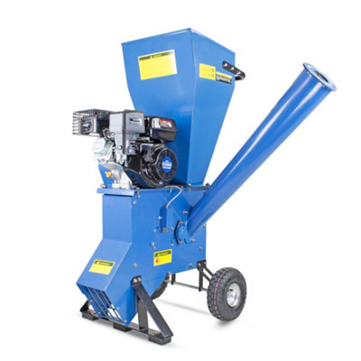 Hyundai 208cc 76mm Petrol Garden Wood Chipper Shredder Mulcher 4-Stroke ...