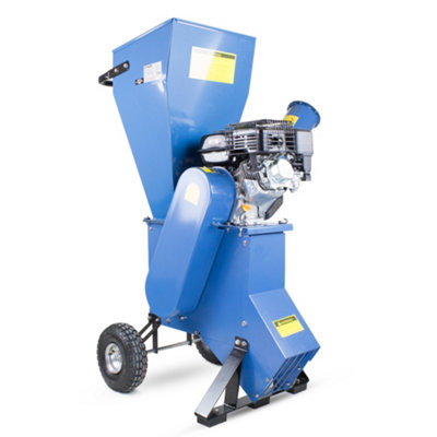 Hyundai 208cc 76mm Petrol Garden Wood Chipper Shredder Mulcher 4-Stroke ...