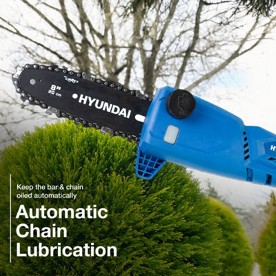 HYUNDAI 20V CORDLESS POLE SAW CHAINSAW, HEDGE TREE CUTTER, 2AH BATTERY ...