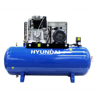 Hyundai 270 Litre Air Compressor, 21CFM/145psi, 3-Phase Pro-series 7 ...